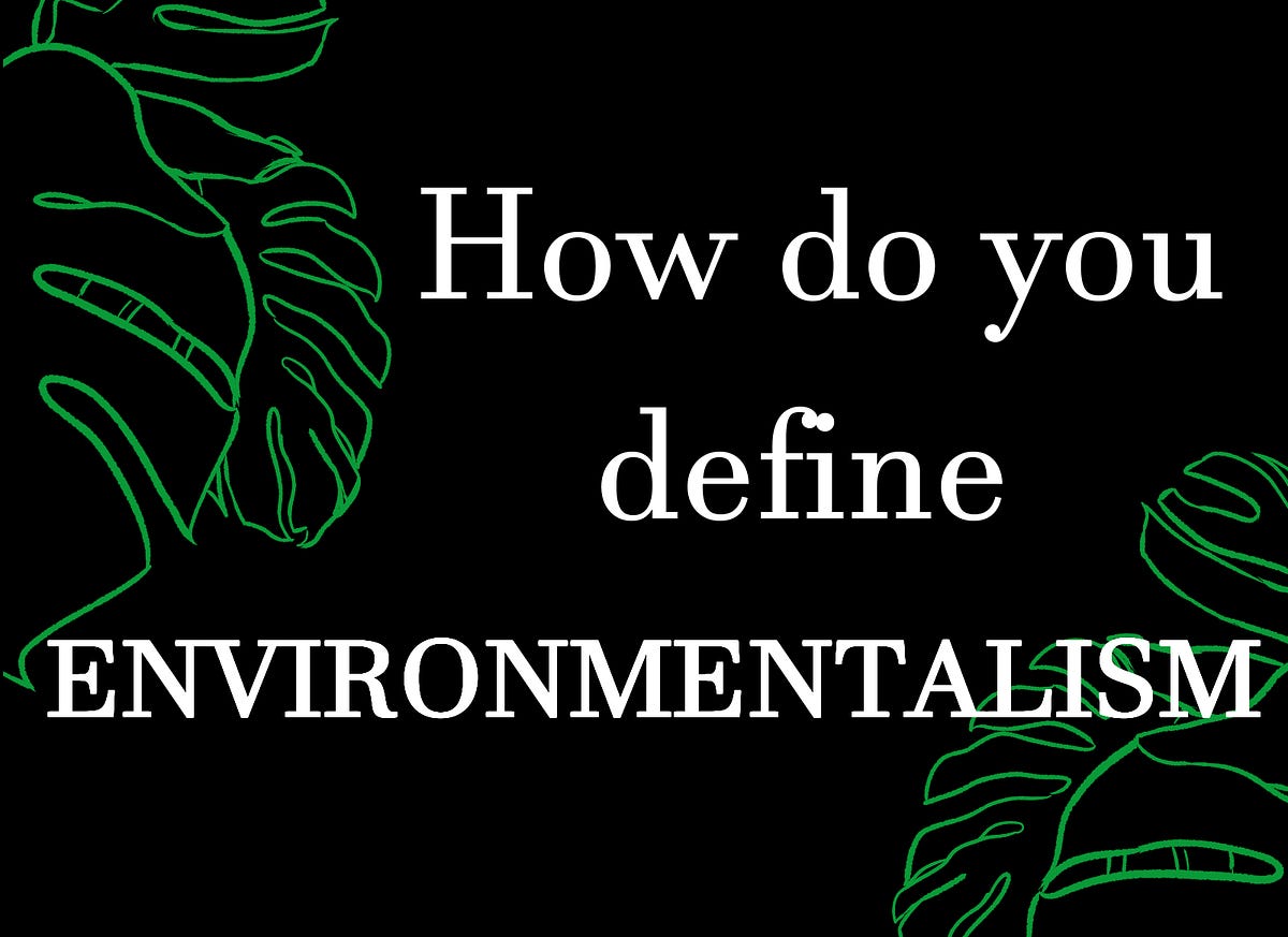 What does Environmentalism mean?. OPINION PIECE | by Understanding ...
