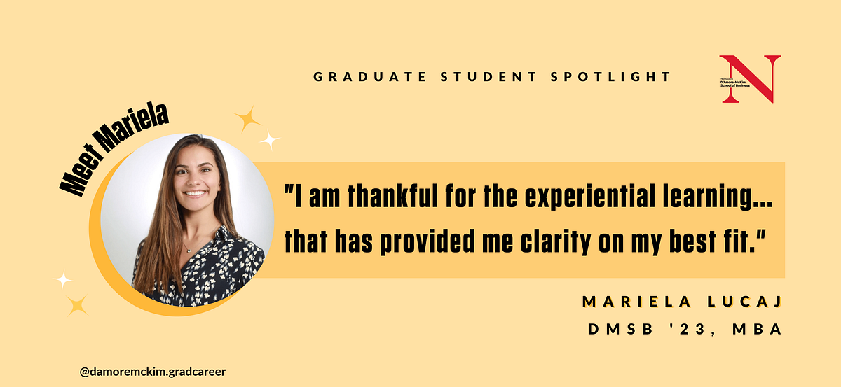 Mariela Lucaj. she/her/hers Full-Time MBA DMSB ’23 |… | by D'Amore ...
