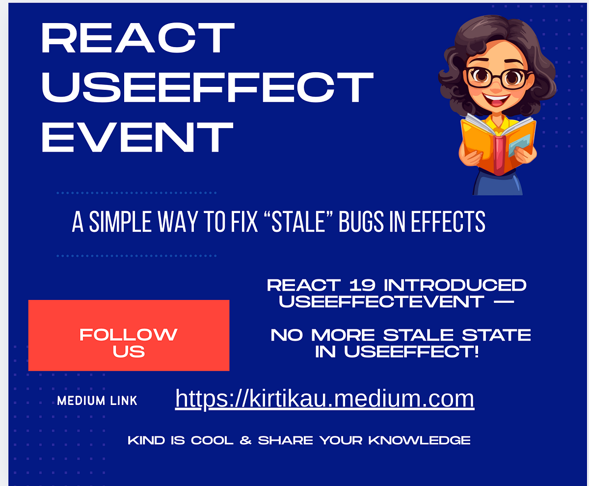 React’s useEffectEvent — A Simple Way to Fix “Stale” Bugs in Effects | by Kirti K | Simply ...