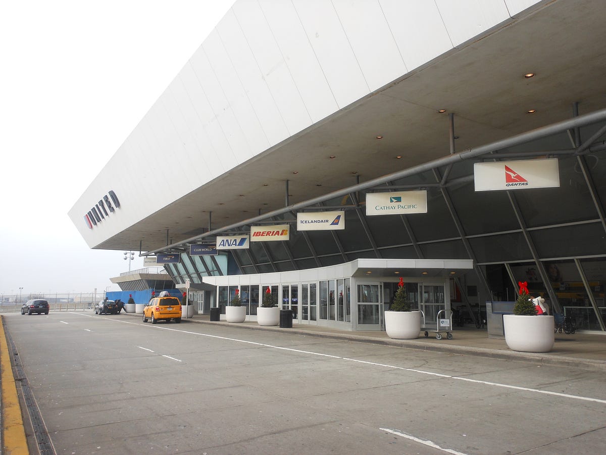 Terminal 7 is a big passenger terminal building at JFK Airport in New ...