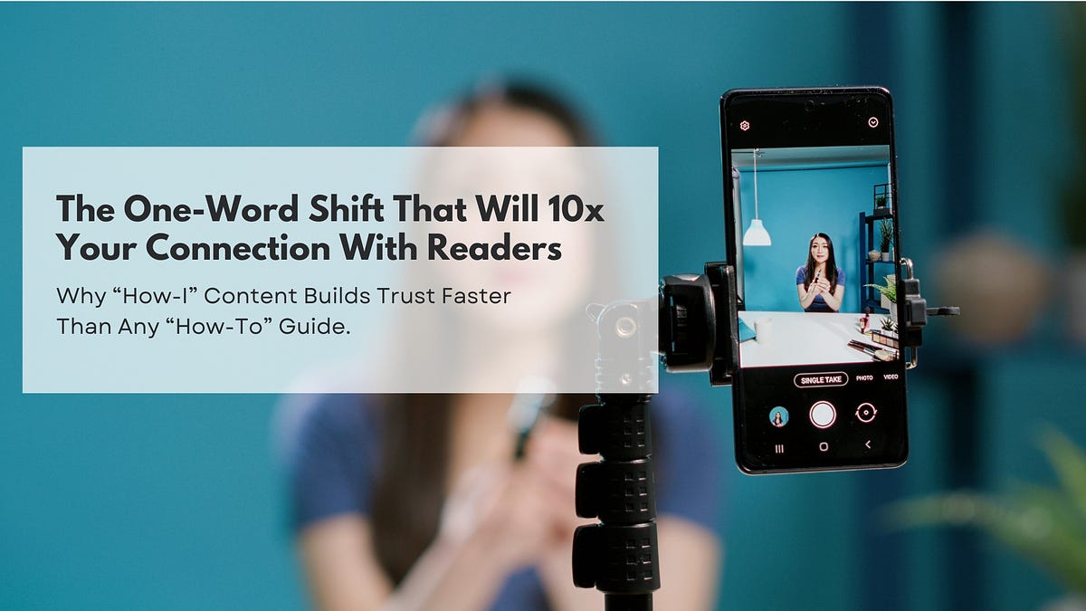 The One-Word Shift That Will 10x Your Connection With Readers | by Zack ...