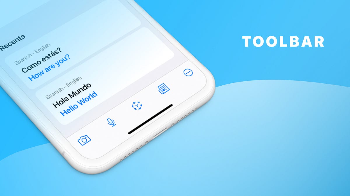iOS Toolbar Design Guide. A Toolbar is a very useful element when… | by ...