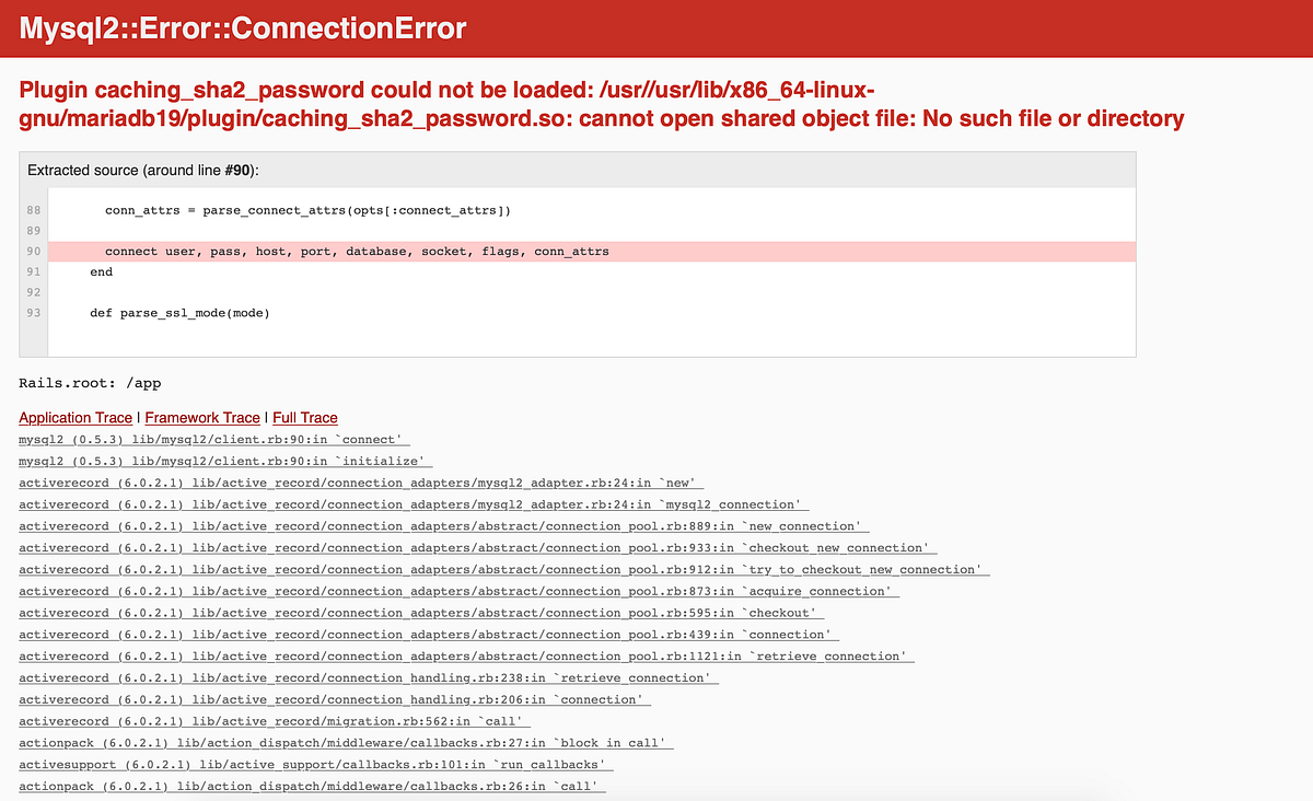 DockerでRails環境を作ろうとしてMysql2::Error::ConnectionErrorになった | by 110 | _110365 | Medium