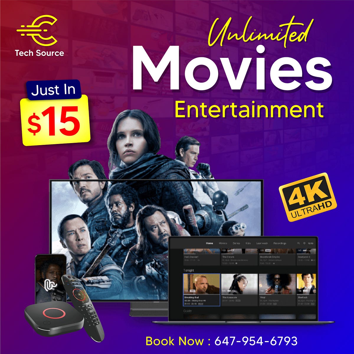 Unlimited Movies Entertainment - C-Tech Source | Best IPTV Service in ...