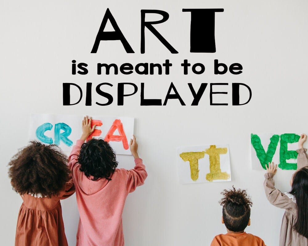 Art decal, Art Teacher decal, Art is meant to be displayed, back to ...