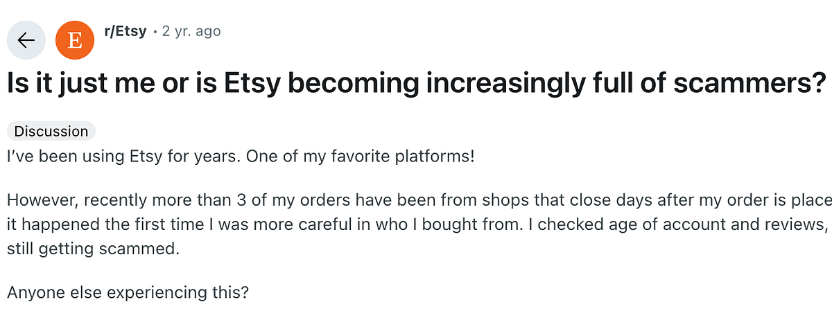 How I Got Scammed on Etsy: A Costly Lesson for Online Sellers | by ...