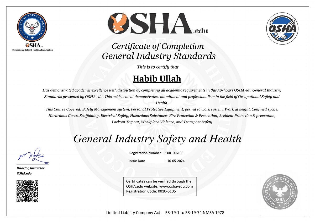 OSHA ka certificate kesy verify kry | by Osha Edu | Jul, 2024 | Medium