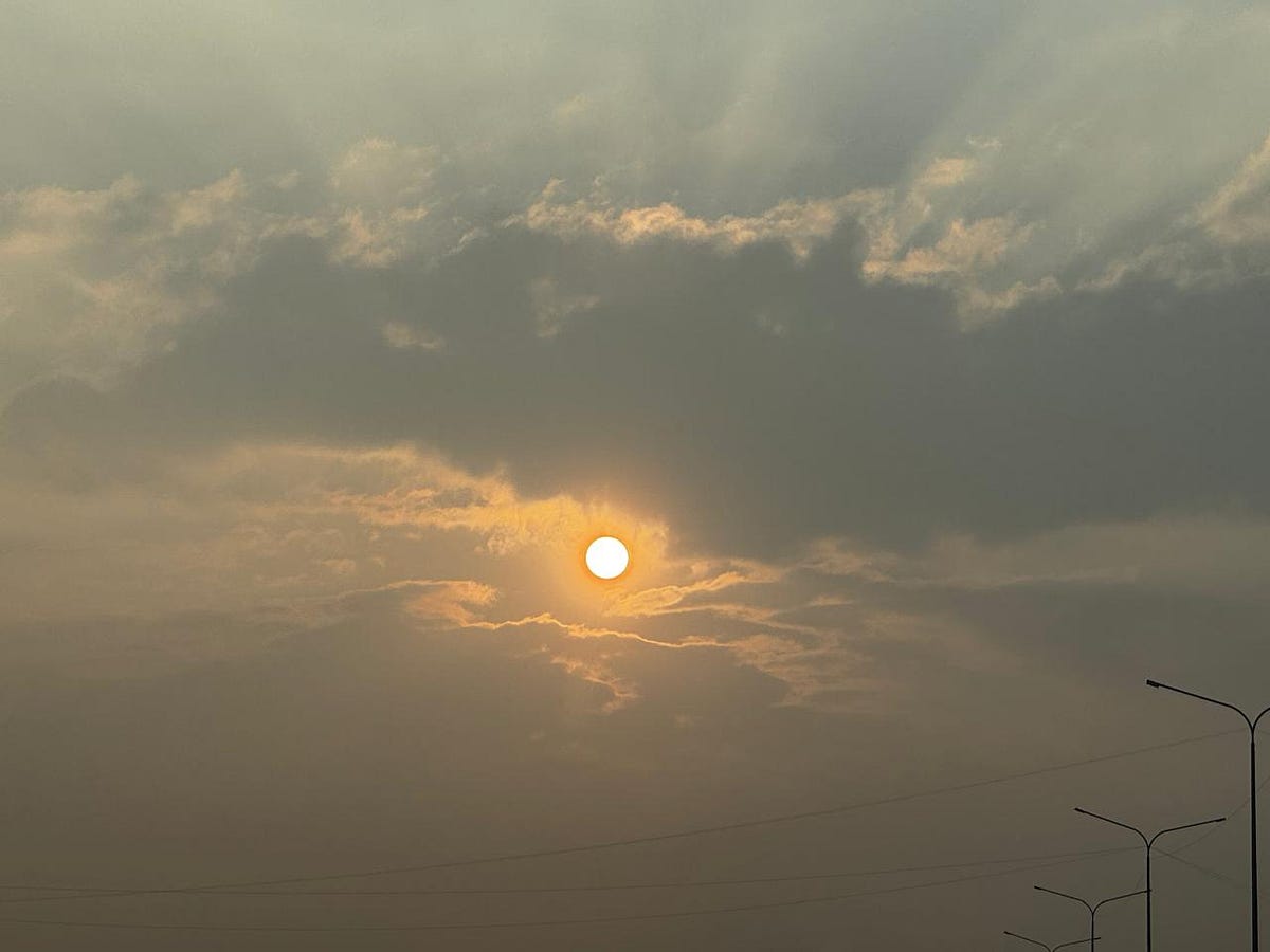 Sun Peeked Through the Clouds. One rainy winter day, as my 5-year-old ...