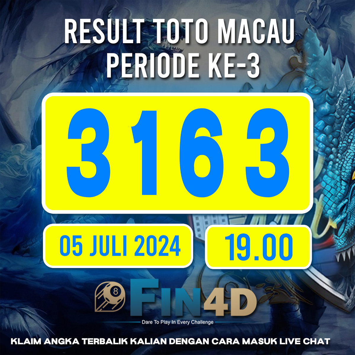 TOTO MACAU 5D PERIODE 3 TANGGAL : 05 JULI 2024 - fin4d official - Medium