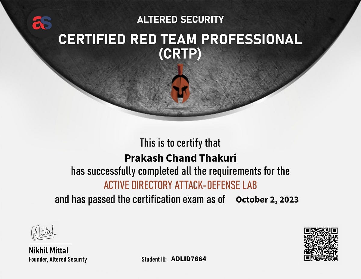 My CRTP Bootcamp Experience and Guide | by ASTUTE | Medium