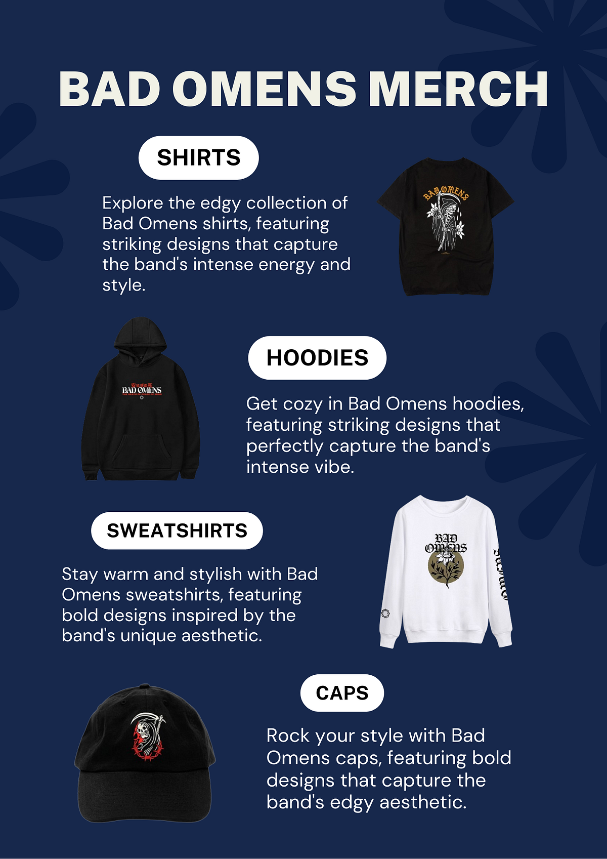Embrace the Darkness: Bad Omens Merchandise Collection - Bad Omens ...
