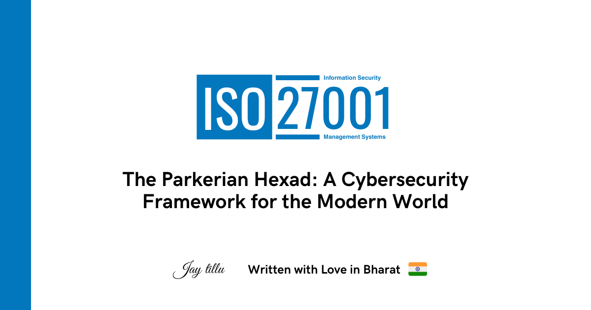 The Parkerian Hexad: A Cybersecurity Framework for the Modern World ...
