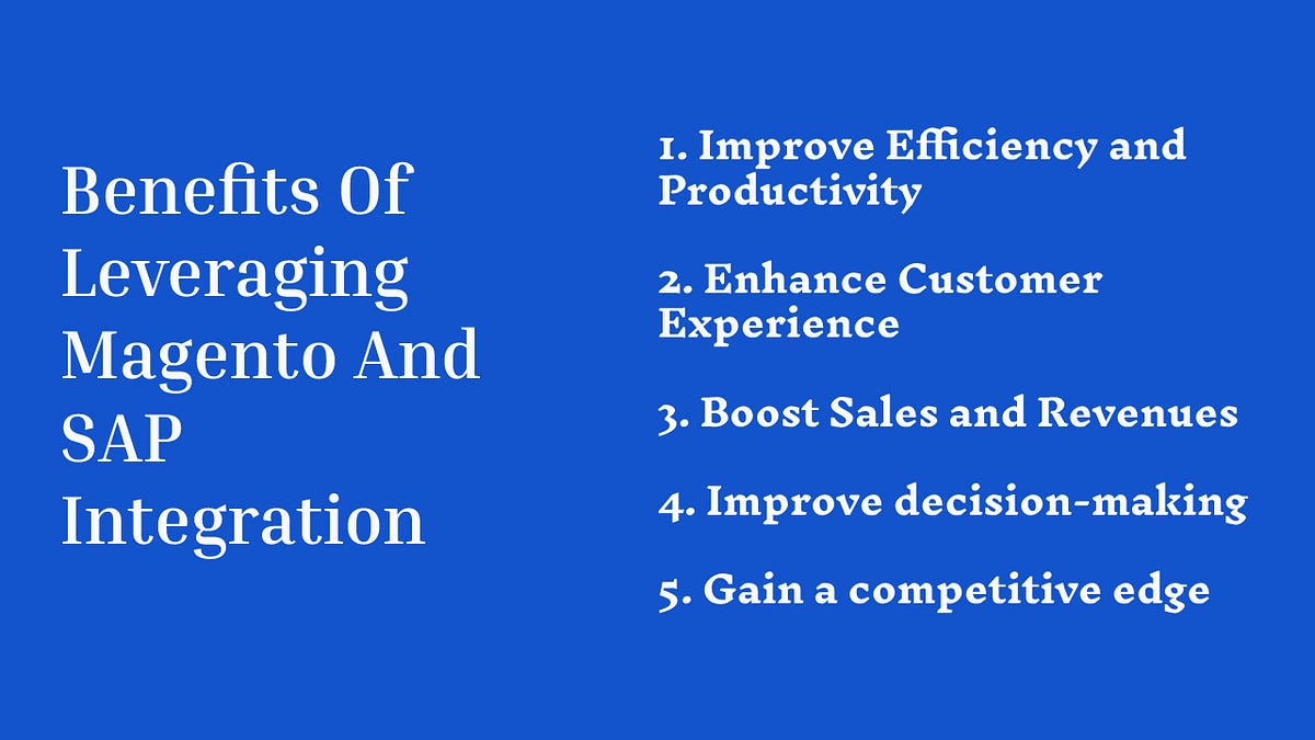 Magento And SAP Integration | eCommerce store connect with SAP | Medium