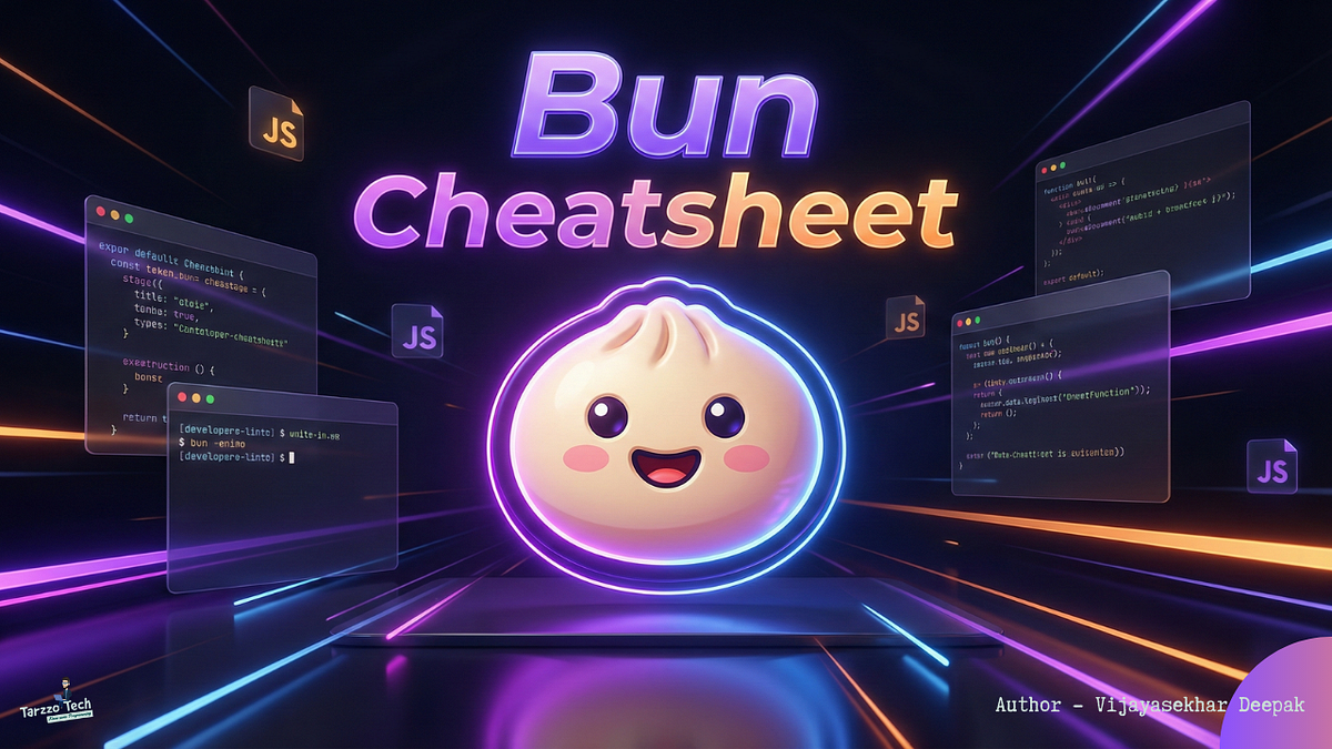 Bun Cheatsheet for Web Developers | by Vijayasekhar Deepak | JavaScript ...