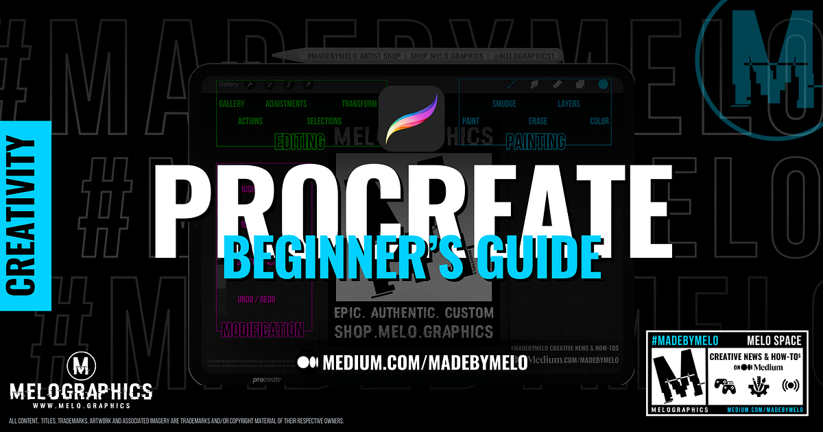 Procreate Basics: Getting Started by MELOGRAPHICS | #MadebyMELO | #MadeByMELO | MELO SPACE ...