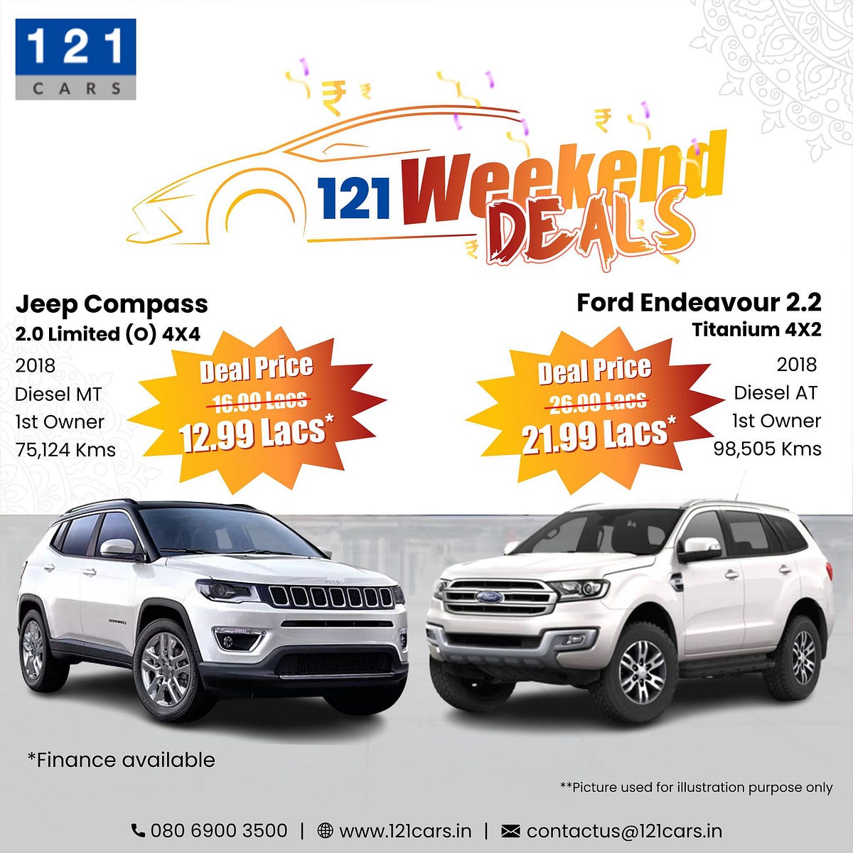 121CARS Weekend Deals - Buy used cars in Gurgaon - Medium