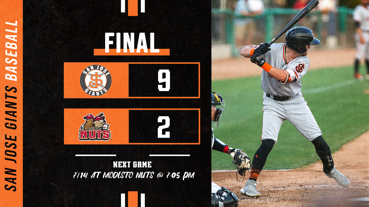 Giants Roll To 9–2 Victory Over Modesto | by sjgiants | Inside the San ...