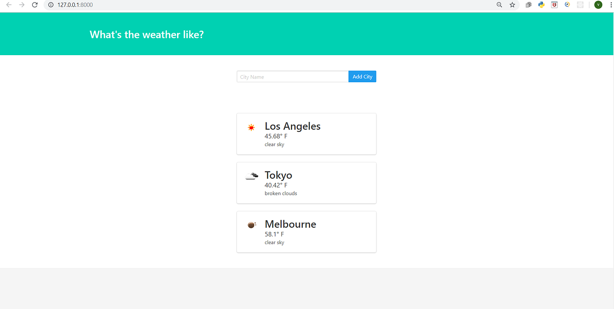 Make a Weather Application using Django | by Verdy Evantyo | Analytics ...
