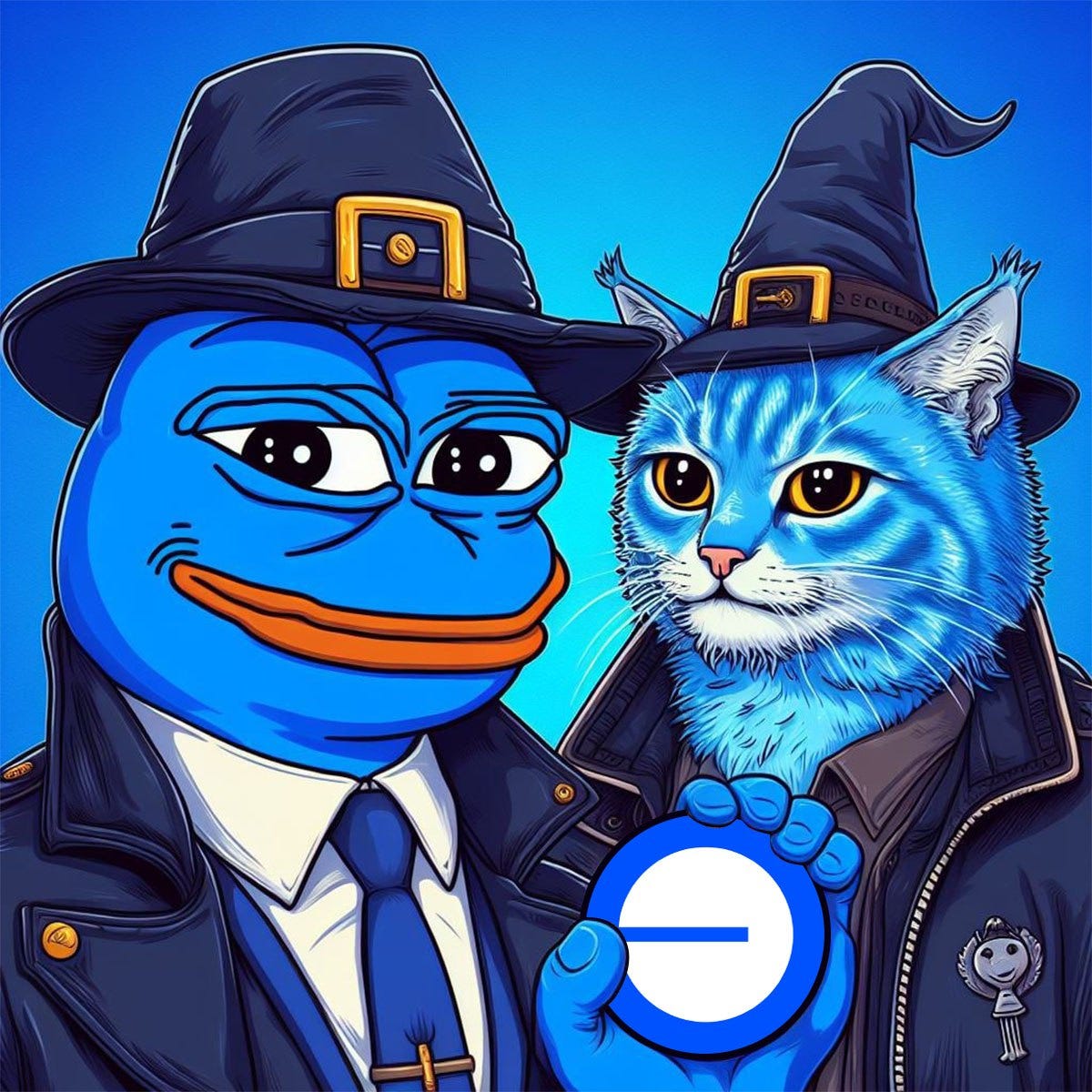 Introducing the Pepe with Cat, a delightful and whimsical addition to ...