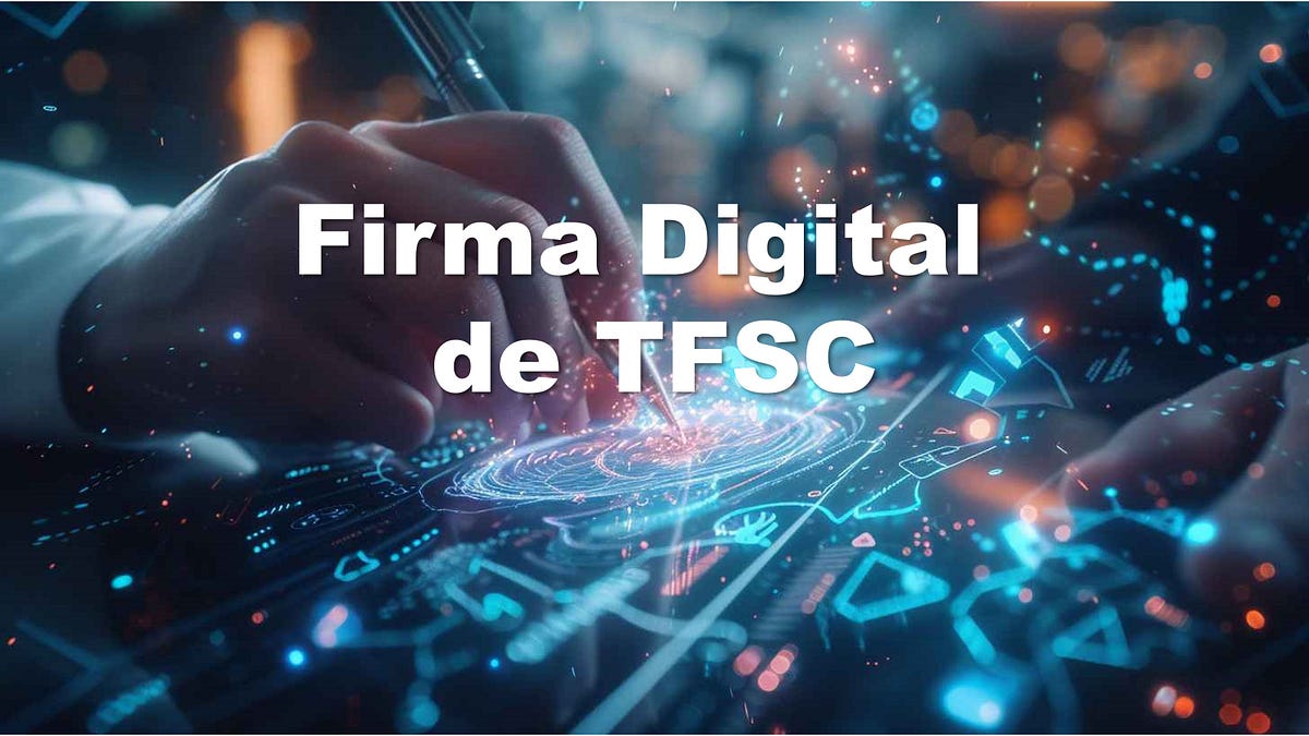 Firma Digital de TFSC. Firmas digitales juegan un papel… | by ...