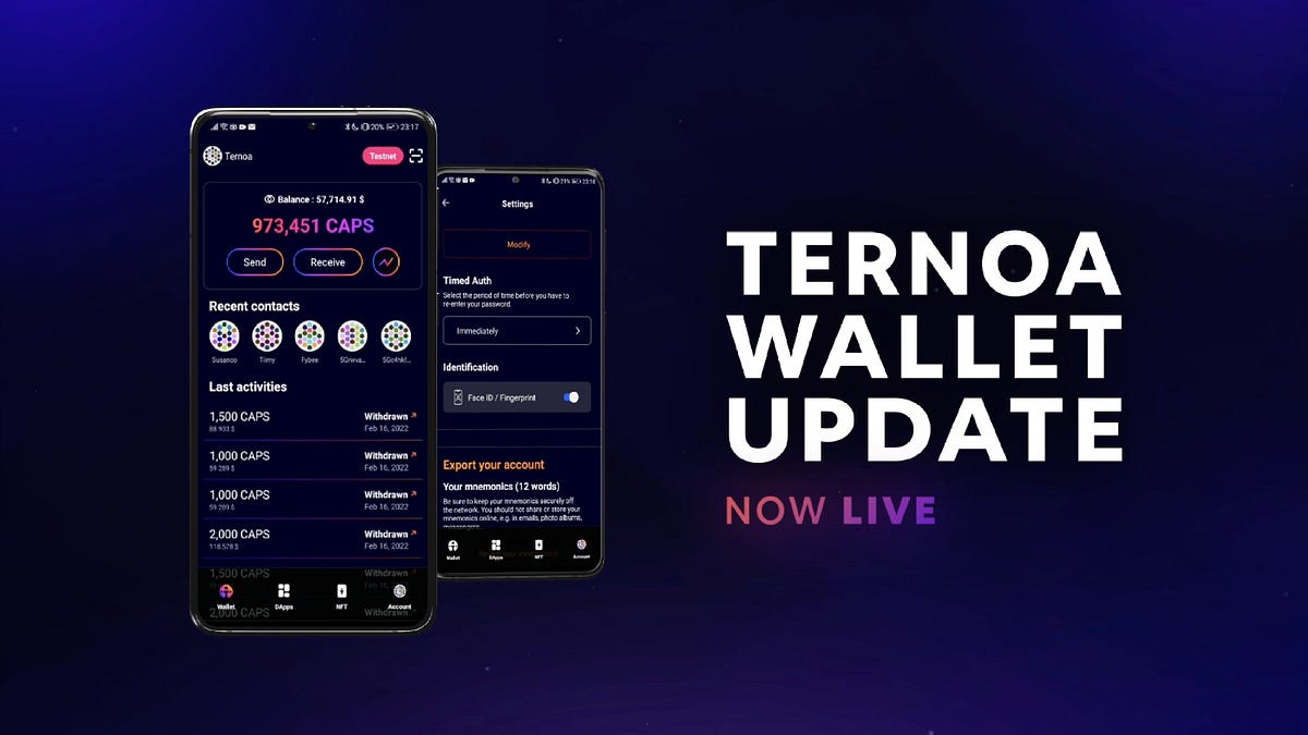 The Ternoa Wallet is Back with Another Major Update | Ternoa