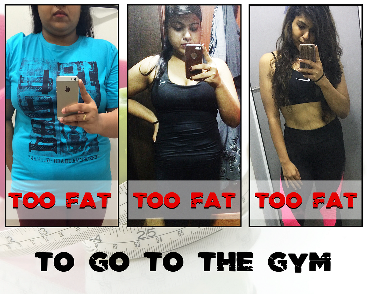I am too fat to go to the gym. I always thought that I was the only ...