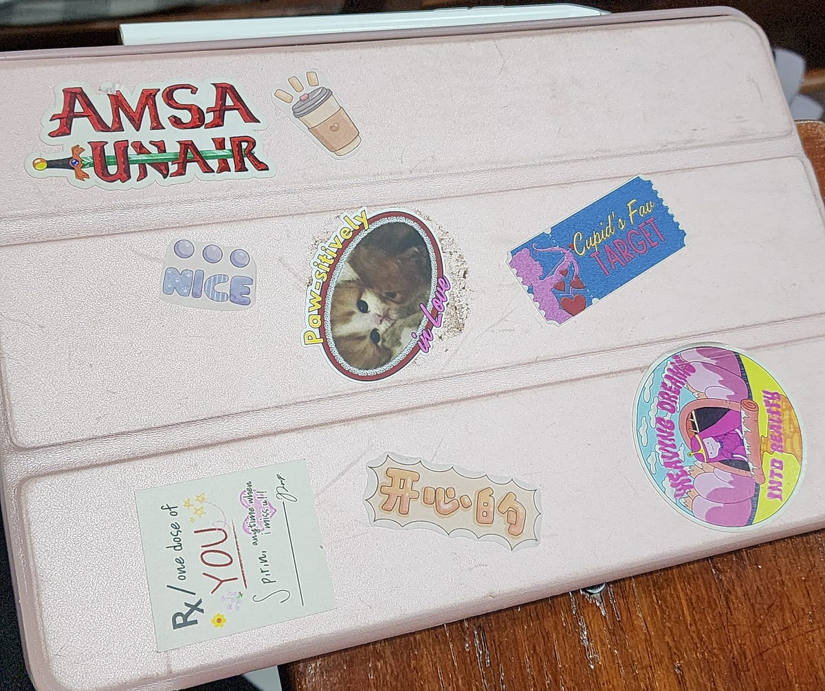 tablet case’s stickers - sarah - Medium