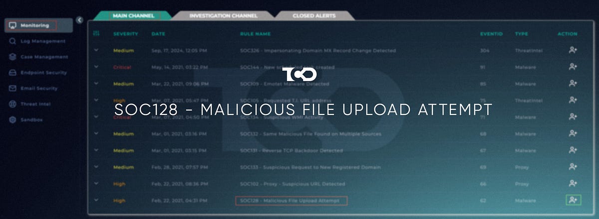 LetsDefend SOC Walkthrough | SOC128 — Malicious File Upload Attempt | by Tijan Hydara | Medium