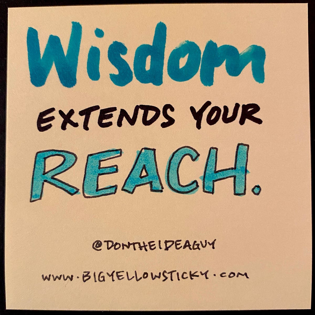 Amplifying your potential 🟨 Big Yellow Sticky | by Don The Idea Guy ...