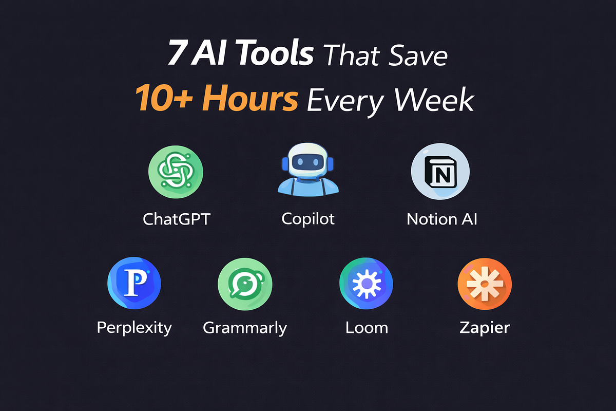 7 AI Tools That Save 10+ Hours Every Week | by BrainerHub Solutions ...