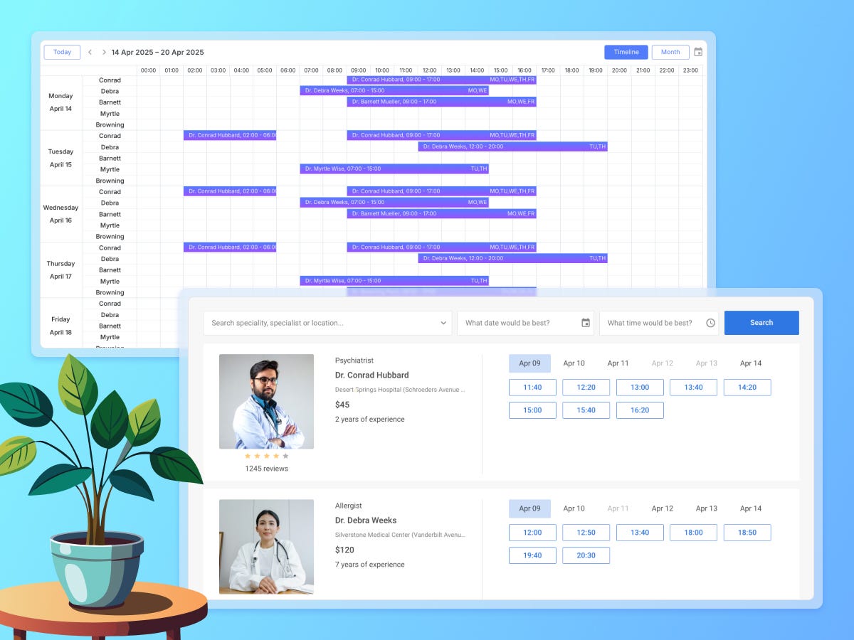 Frontend Setup for Integrating DHTMLX Booking and Scheduler | by JavaScript UI Libraries ...