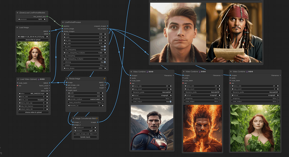 Animating Portraits with LivePortrait in ComfyUI: A Step-by-Step Guide | by Emanuele | Medium