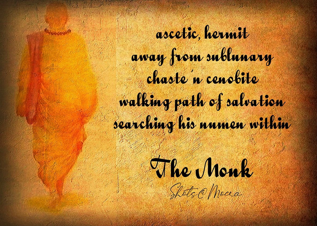 The Monk - Paper Poetry - Medium