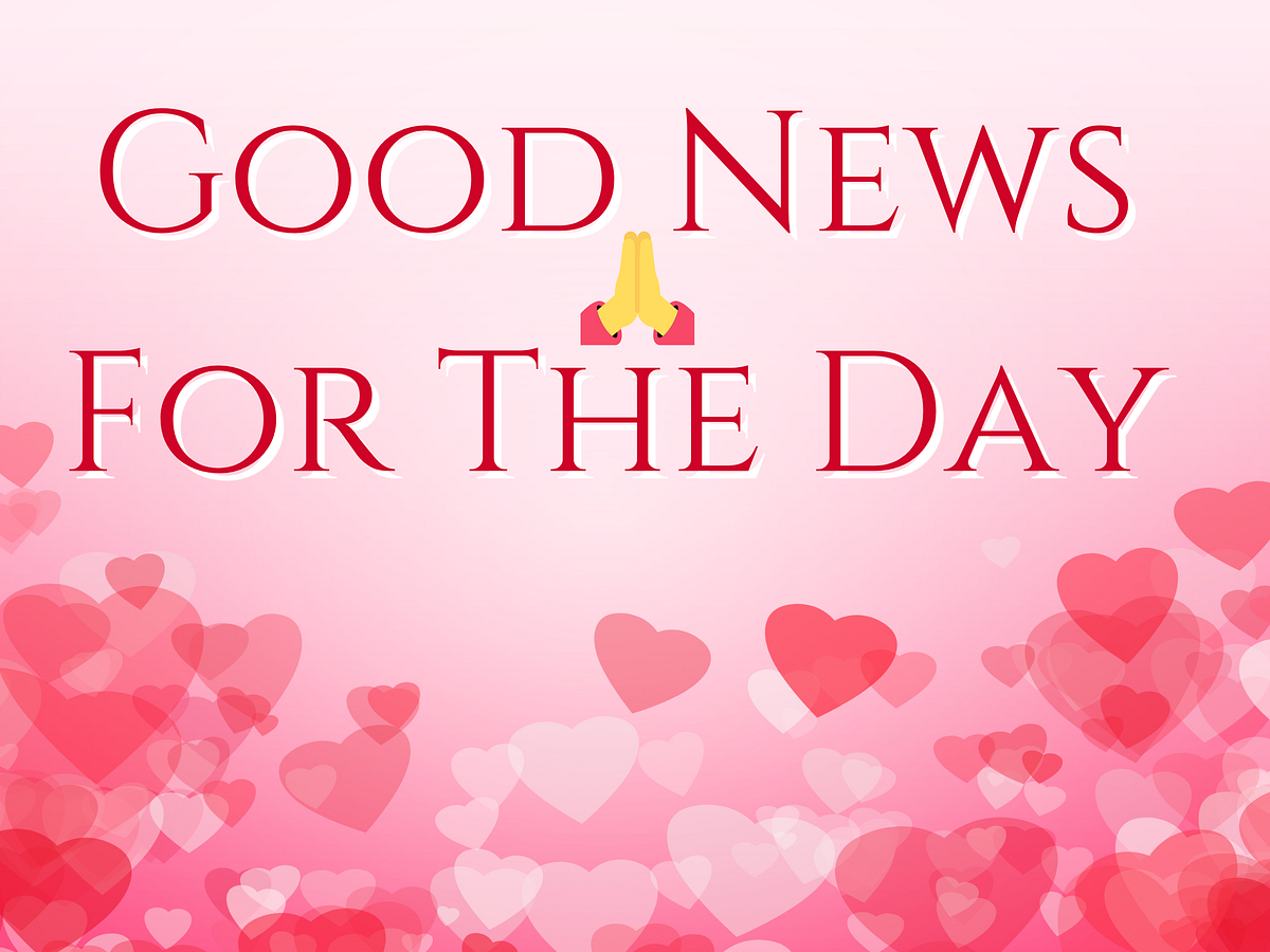 Good News for the Day — A Publication | by Ravinimbus | Good News for ...