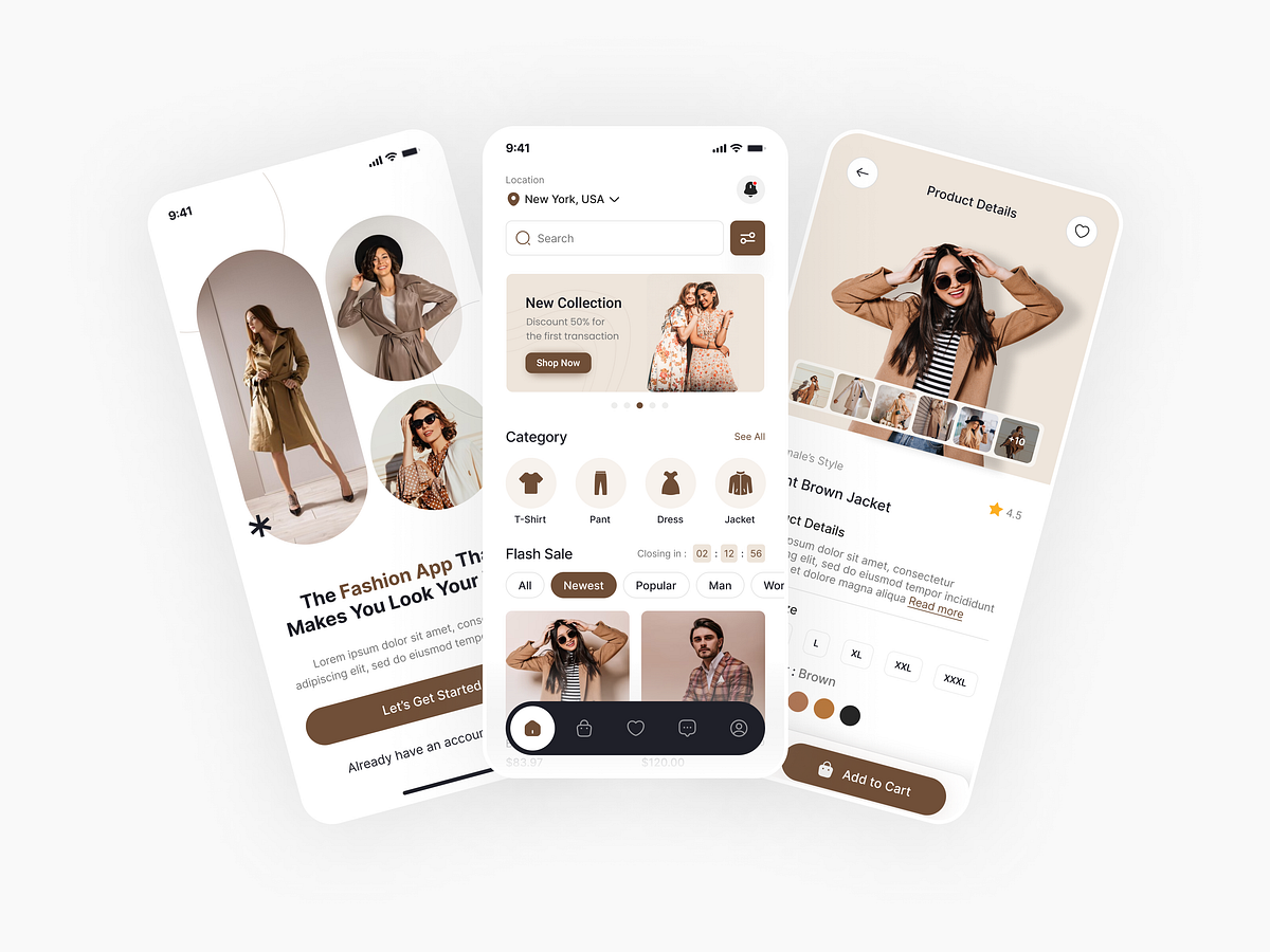 Fashion Store Ecommerce Mobile App | Clothing Store App UIUX Design ...