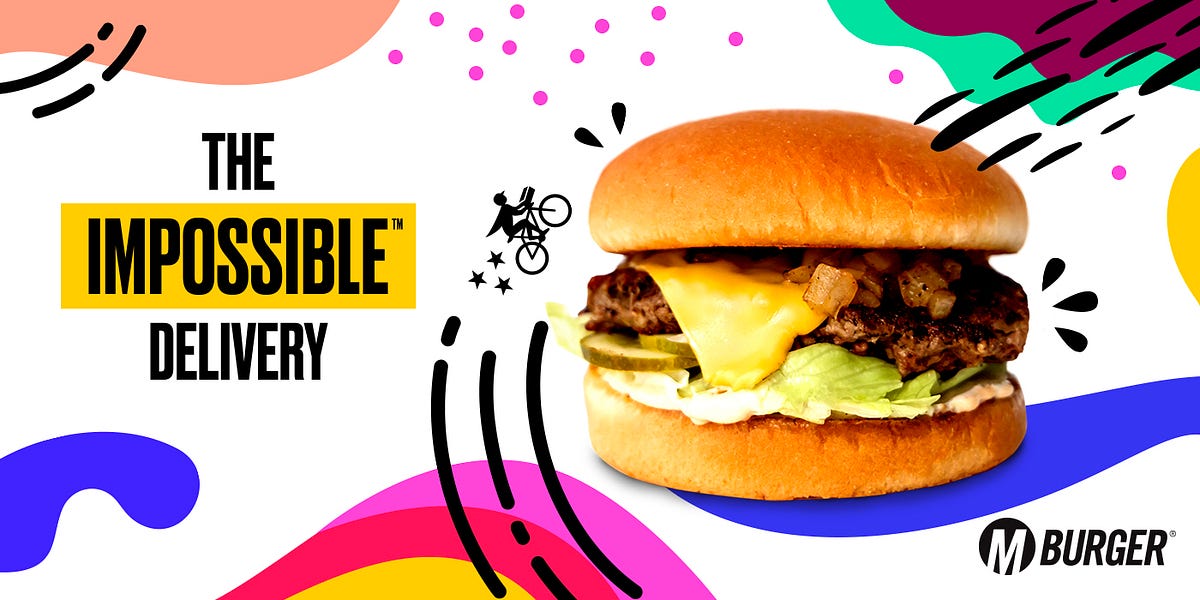 M Burger Chicago Offers Impossible Burger Delivery Exclusively Through ...