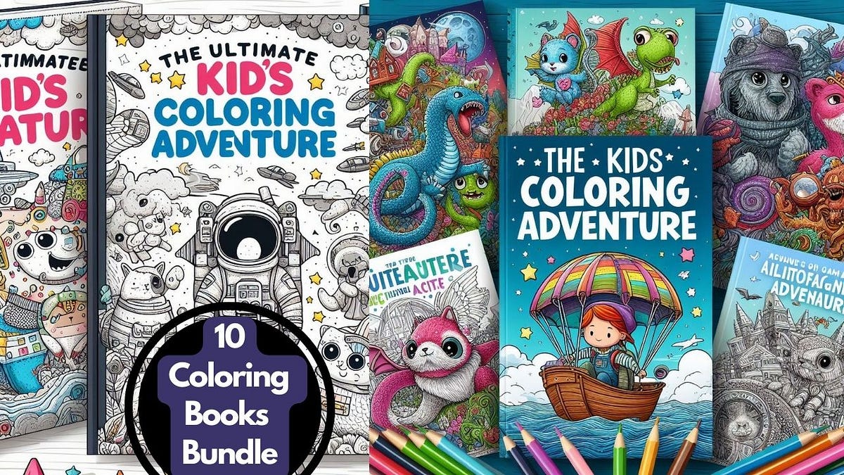 Wild Wonder 10 Animal Coloring Adventures Mega Bundle | by Coloring ...