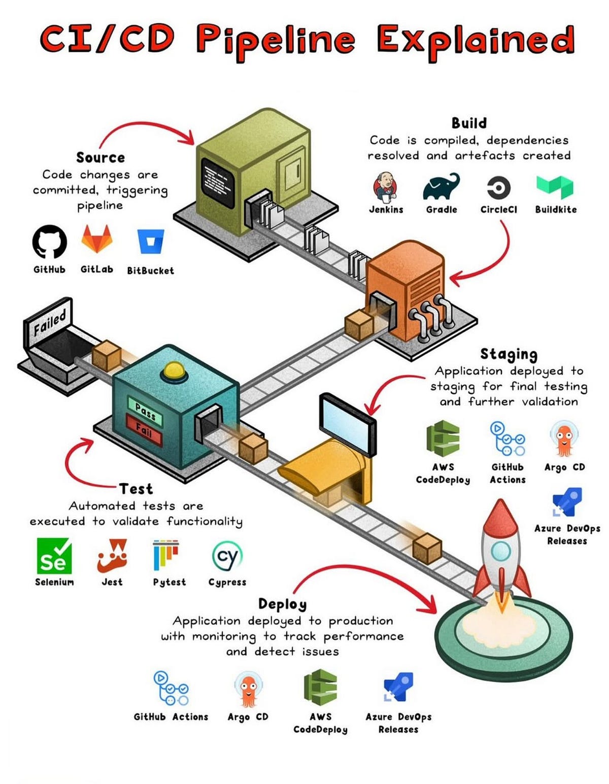 CI/CD Pipeline Explained – How Software Moves from Code to Production ...