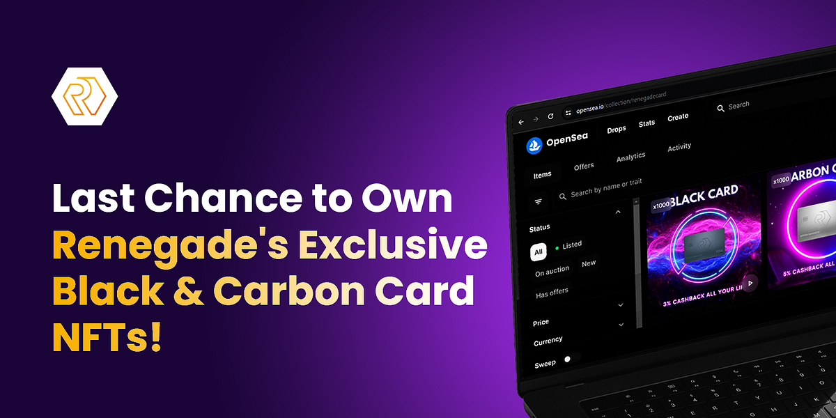 Last Chance to Own Renegade’s Exclusive Black & Carbon Card NFTs! | by ...
