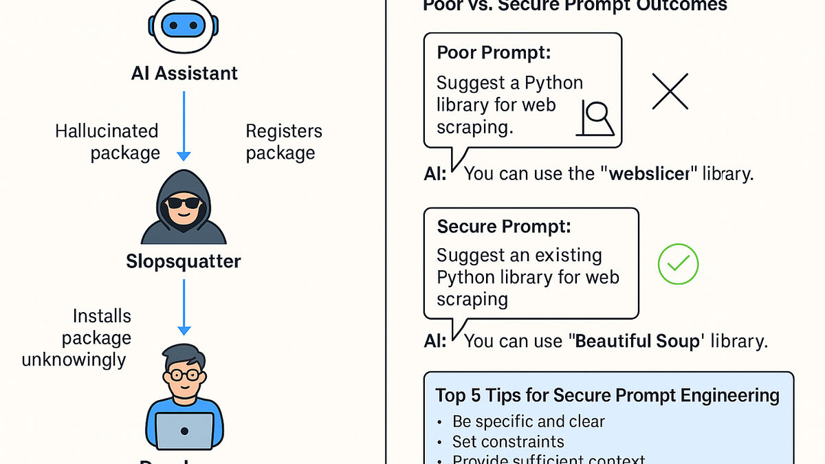 Slopsquatting (AI Hallucinations) and the Future of Secure Prompt Engineering | by Muhammad ...
