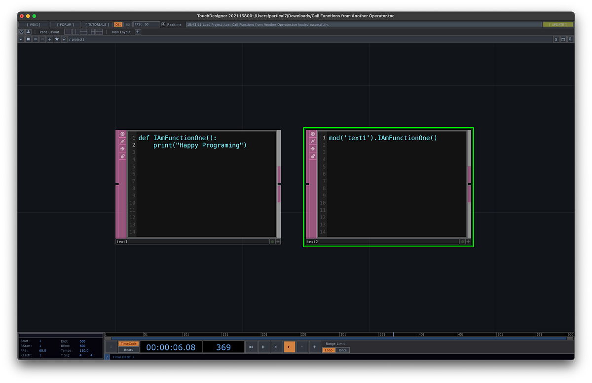 Call Functions from Another Operator in TouchDesigner — Tip in TouchDesigner#8 | by Partical ...