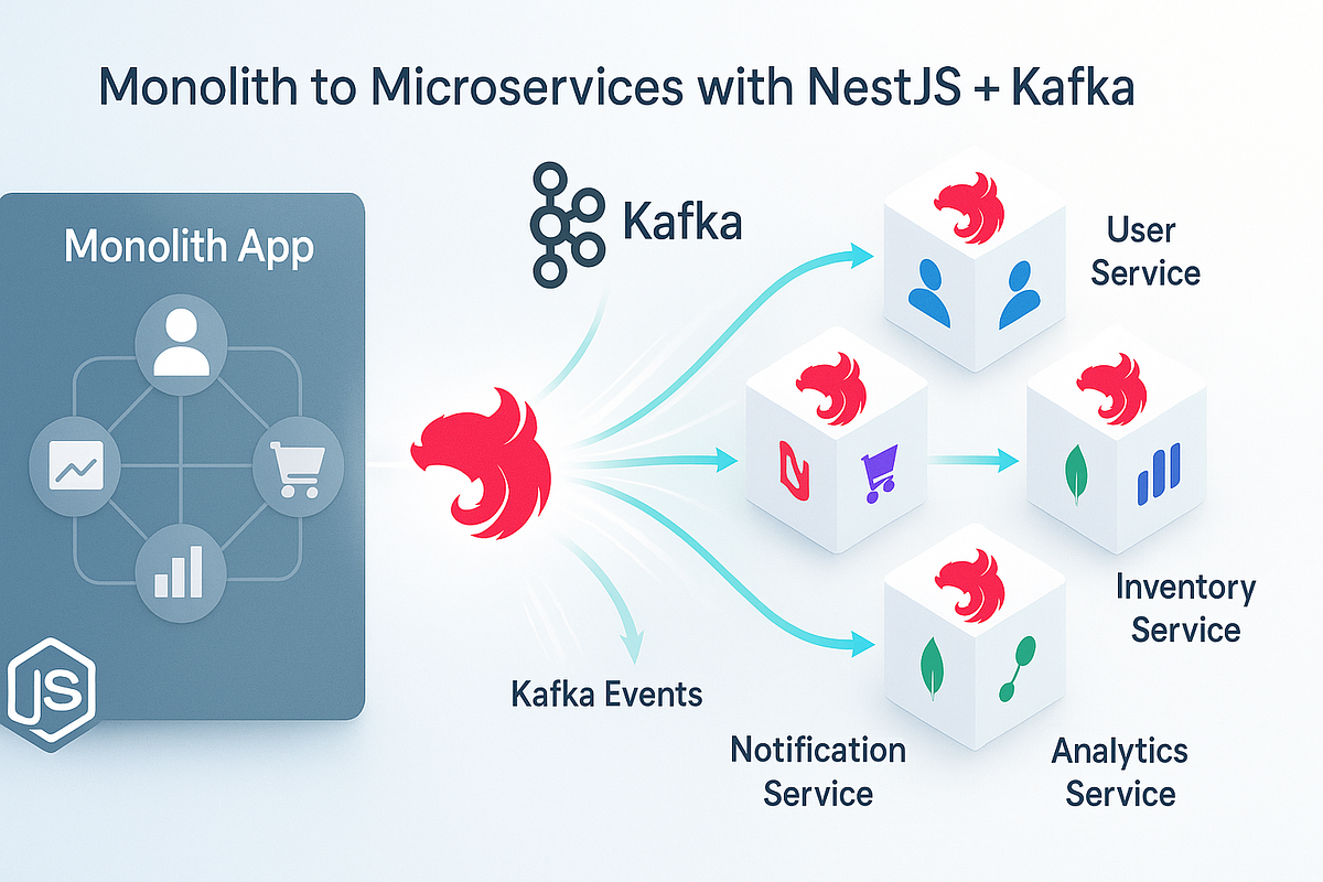 How I Migrated My Monolith to Microservices Using NestJS and Kafka | by Bhagya Rana | Medium