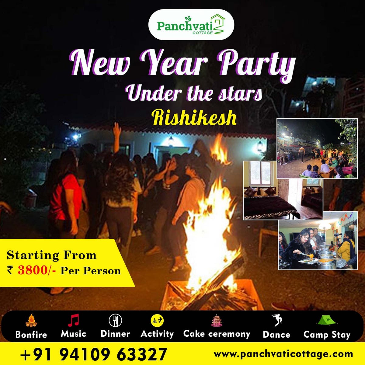 New Year Party In Rishikesh. Panchvati Cottage is the ideal location ...