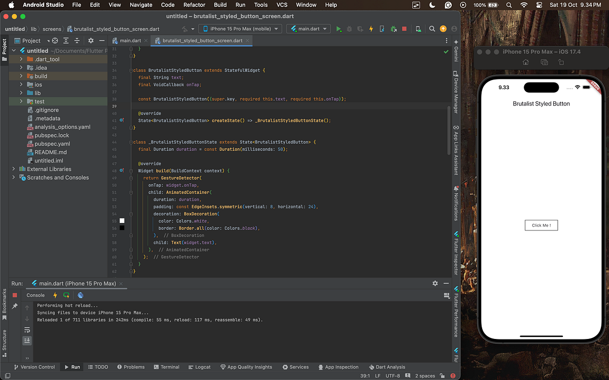 How To Create Brutalist Styled Button in Flutter. | by Syaif Akmal | Oct, 2024 | Medium