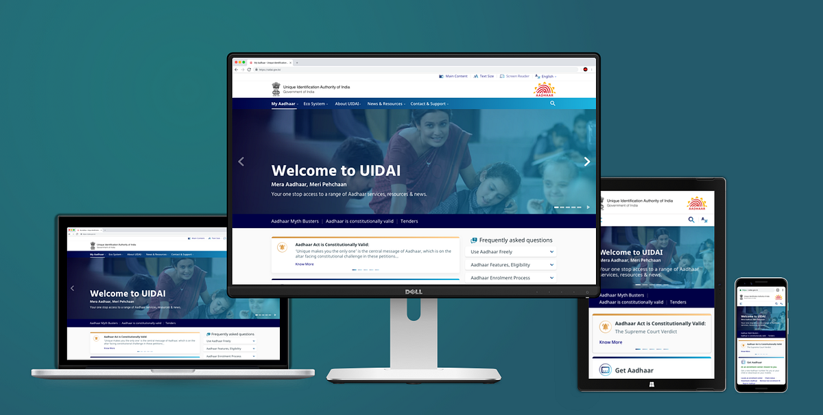 Redesigning the Aadhaar Website: UX Case-study | by Monsoonfish | The ...