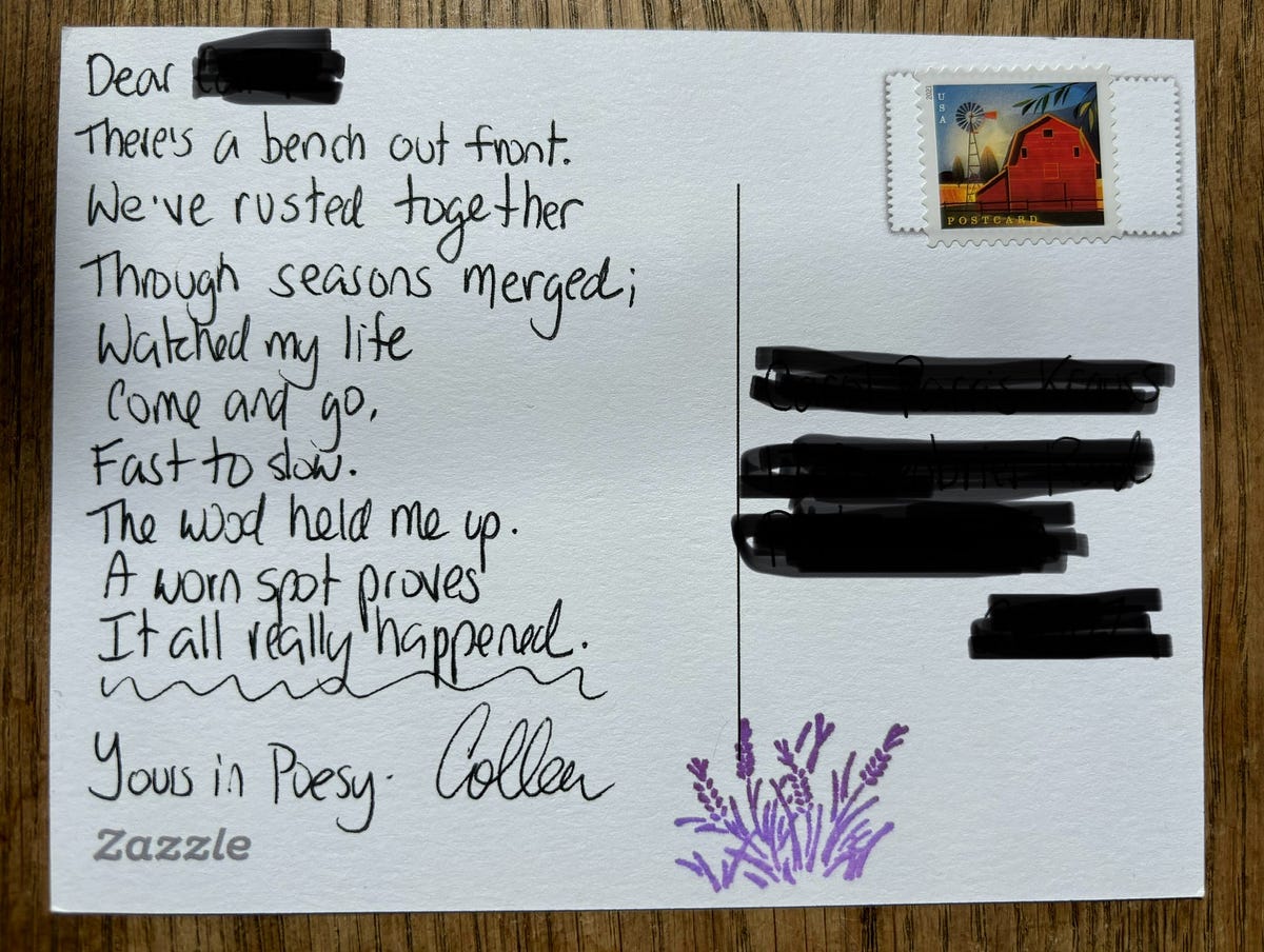 Poetry Postcards - Colleen McManus Hein - Medium