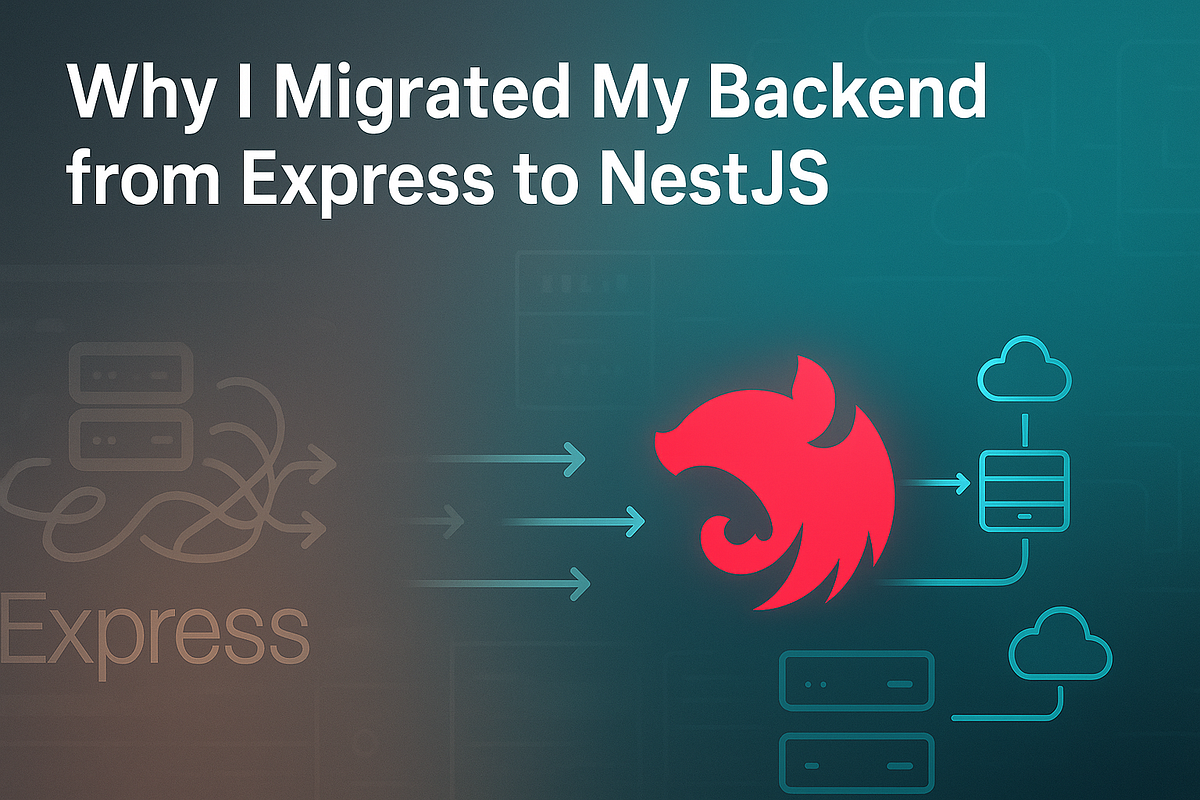 Why I Migrated My Backend from Express to NestJS | by Kaushalsinh | Aug, 2025 | Medium