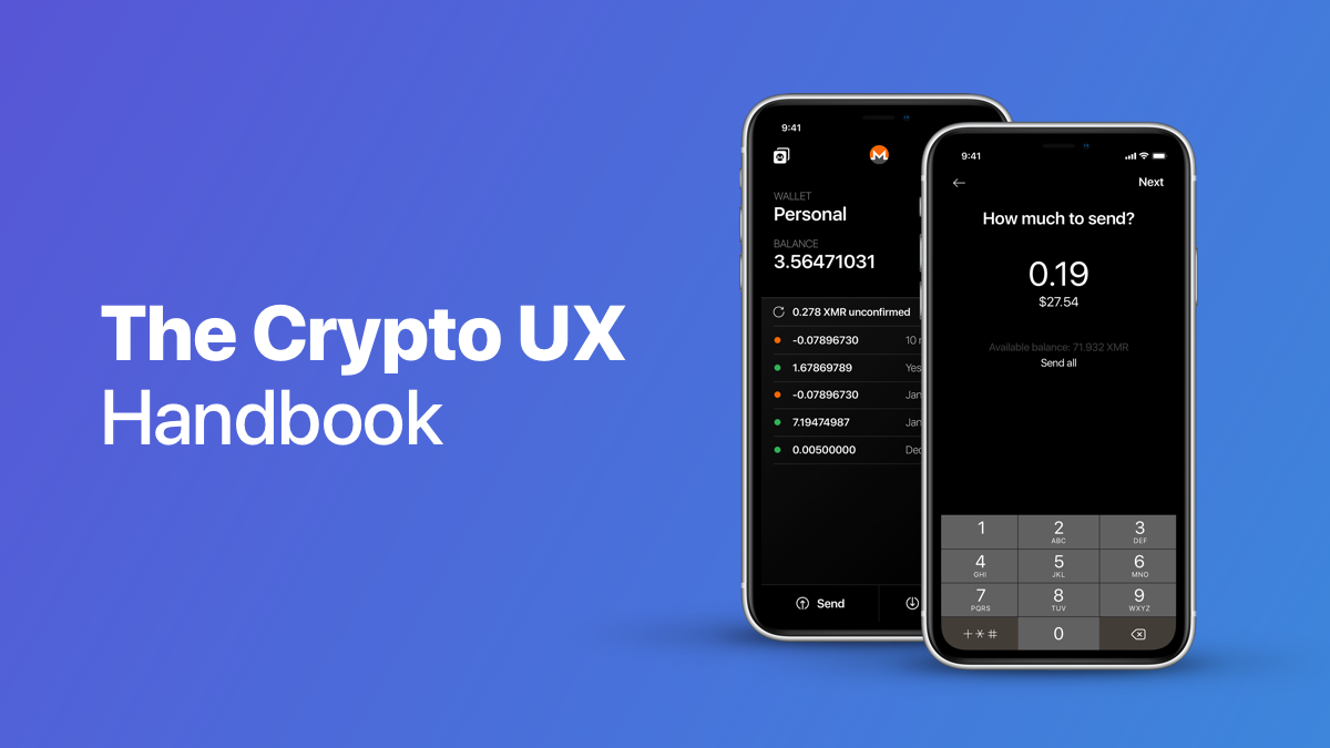The Crypto UX Handbook. A practical handbook for UX designers… | by Christoph Ono | Medium