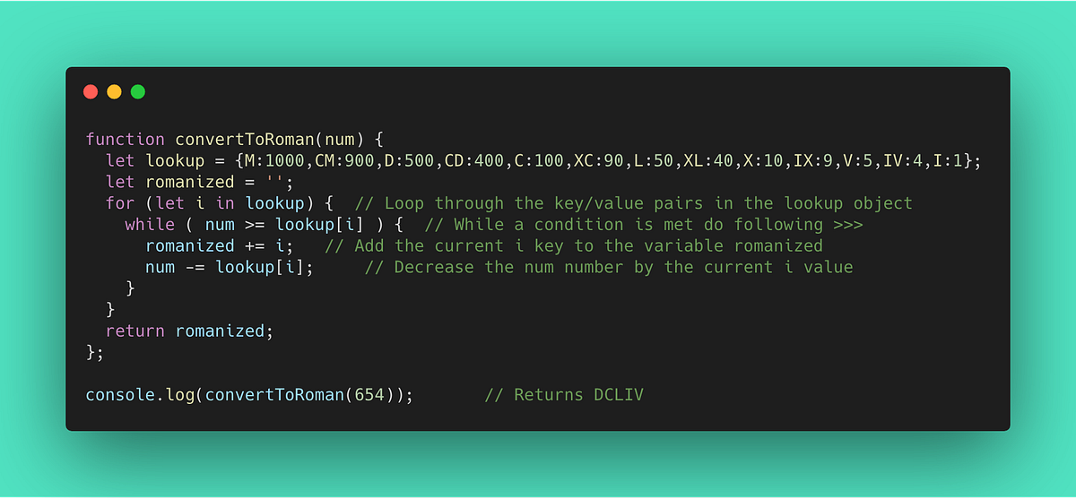 Roman Numeral Converter. A quick summary of my front end web… | by ...
