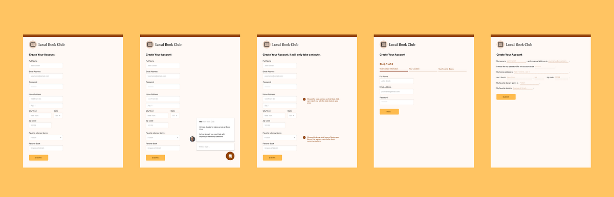 Testing Popular Form Design Elements | by Will Funk | Insights ...